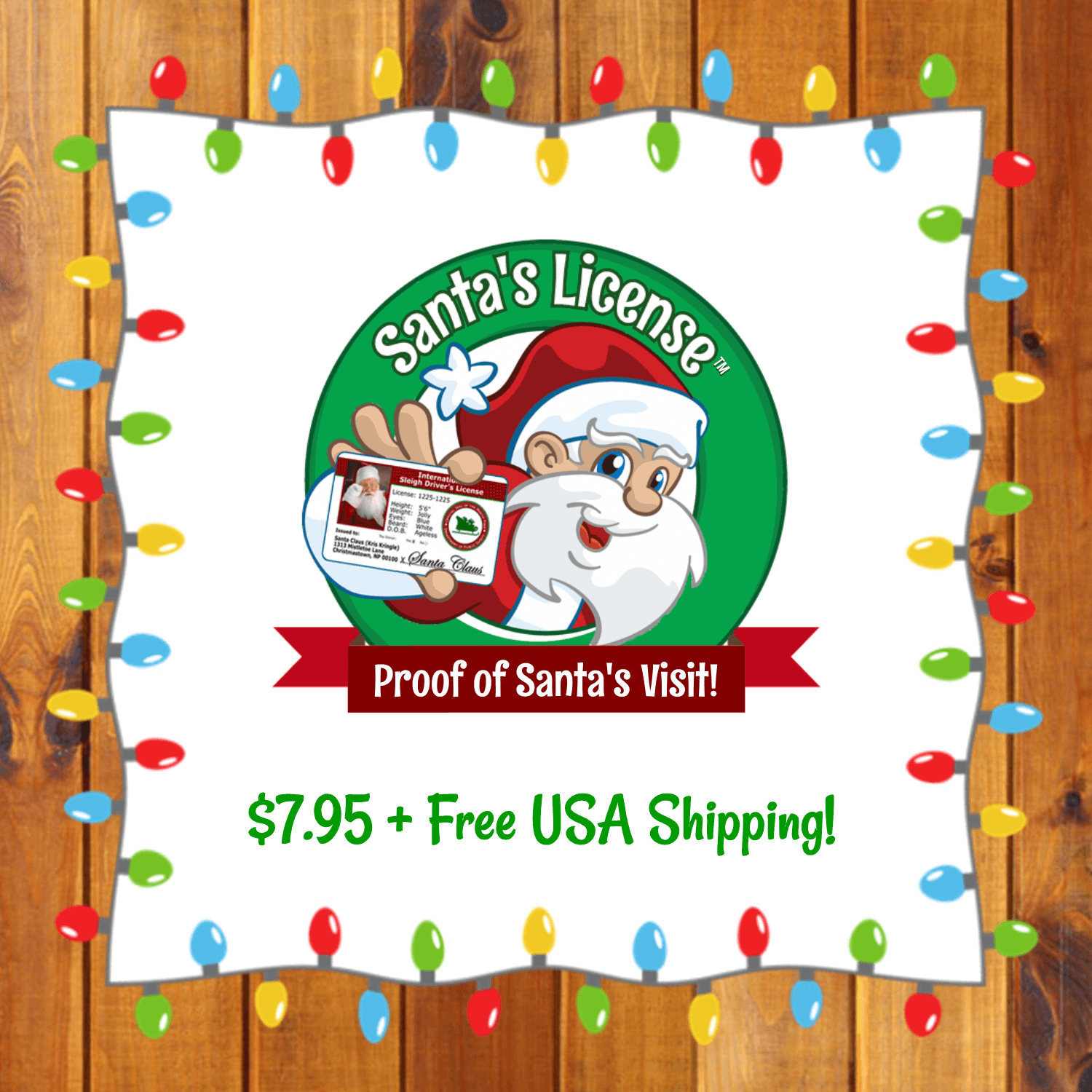 Home Page - Santa's License